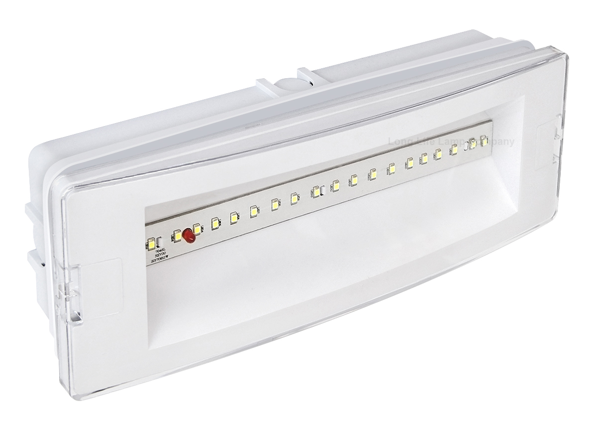 3w LED Emergency Light Non-Maintained/Maintained 180 Minutes with Green ...