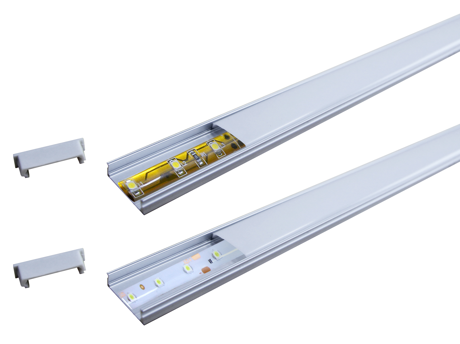 Aluminium Diffuser Cover for LED Striplights UltraThin Profile Shell ...