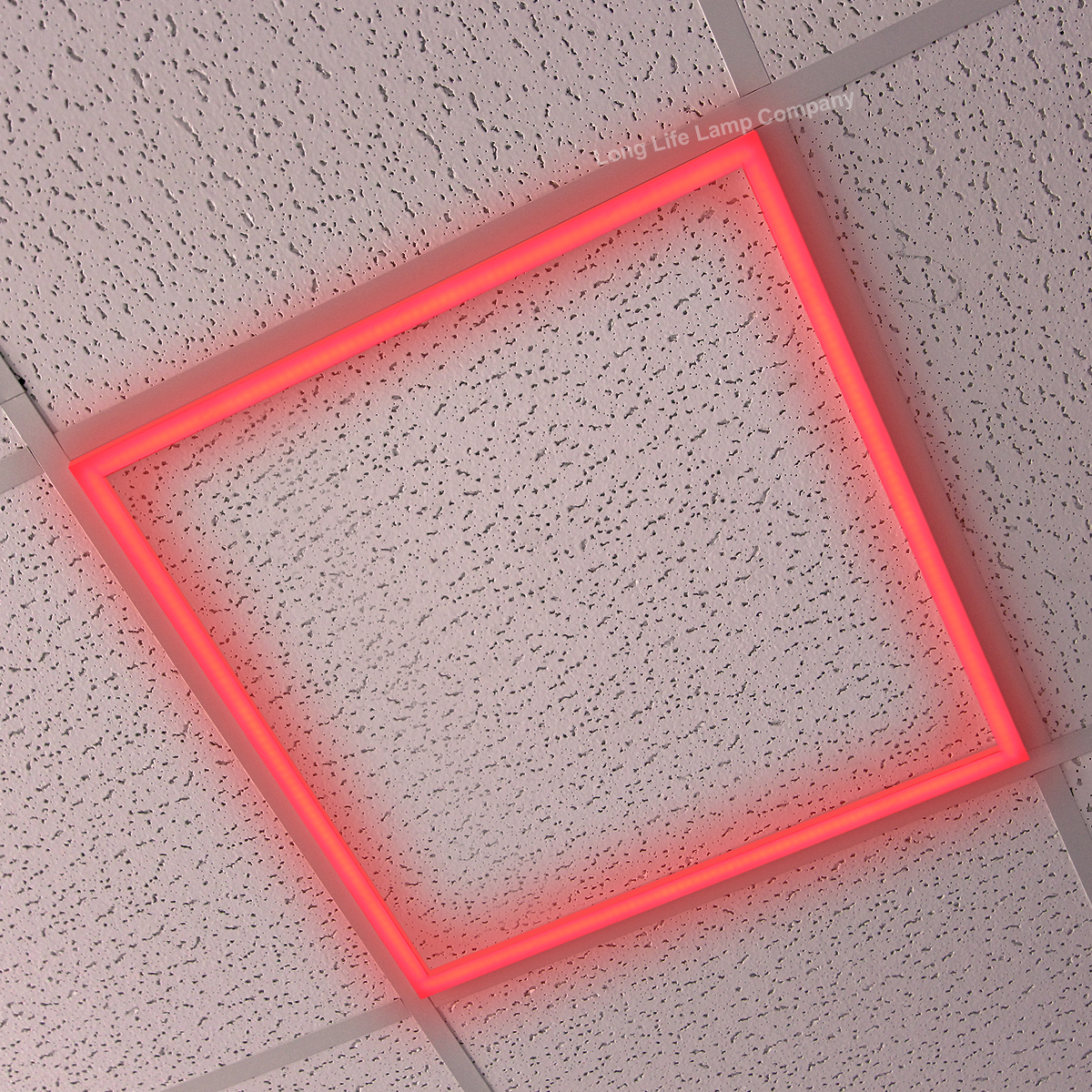 40w LED Recessed Ceiling Panel Frame Border Edge Light Red 600 X 600 ...