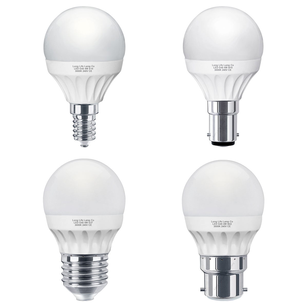 4w Warm White Golf Ball Shape LED Light Bulbs