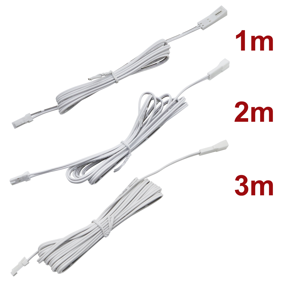 1m 2m 3m Extension Lead for LED Under Cabinet Lights UC01 UC02