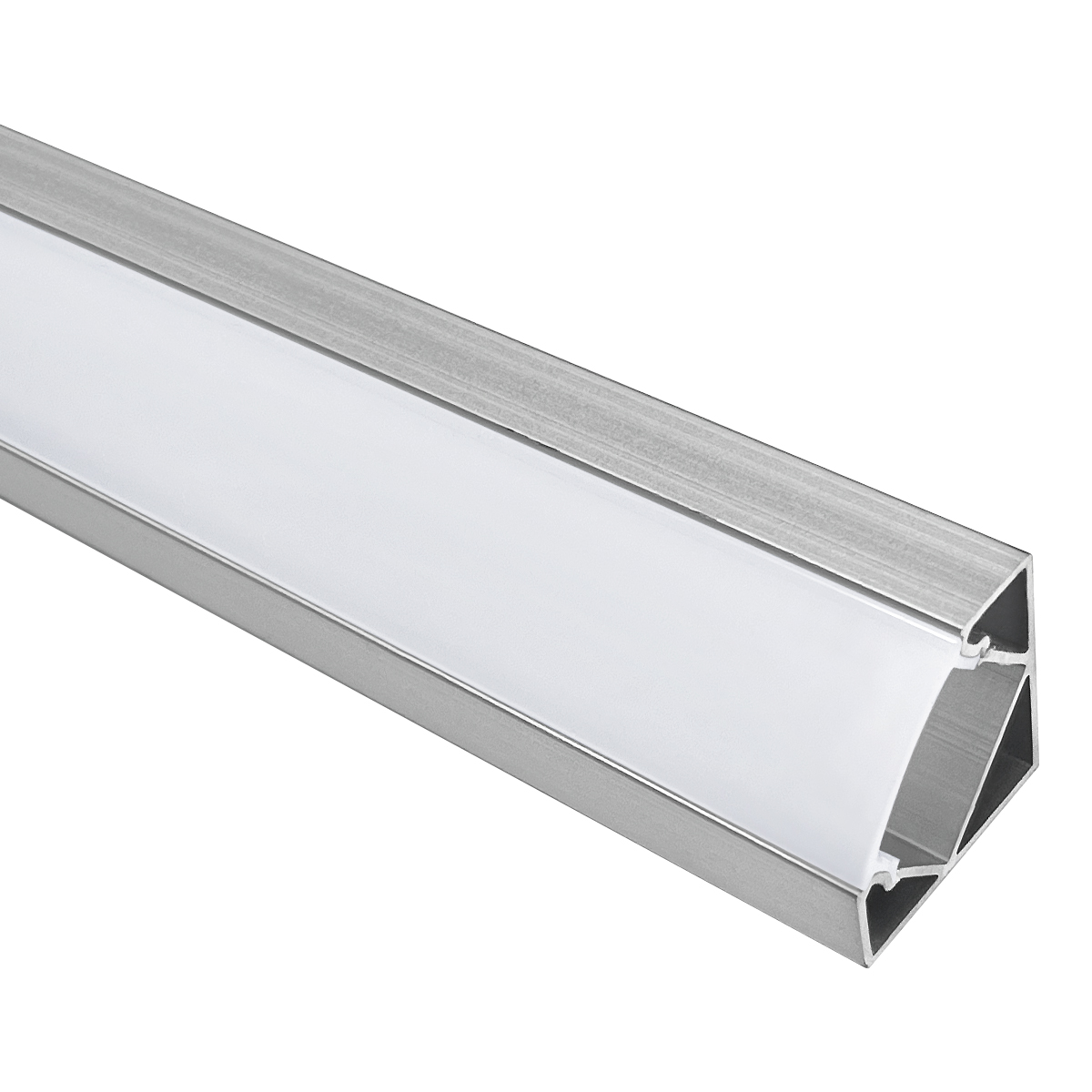 Aluminium Corner LED Profile Surface Mount 1M Channel Opal Cover BY ...