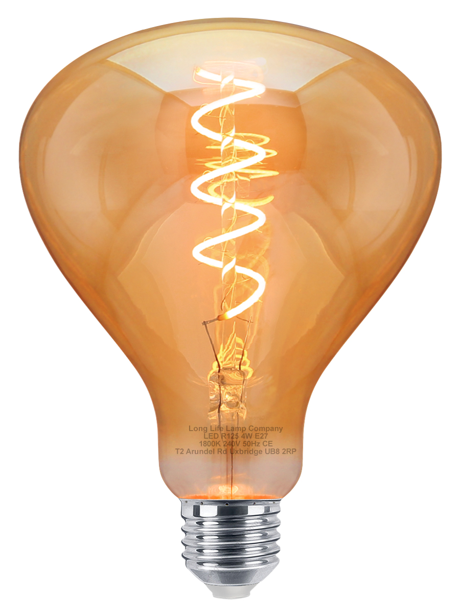 LED Vintage Classic Filament Light Bulb Gold Glass Tear Drop 4w E27 ...