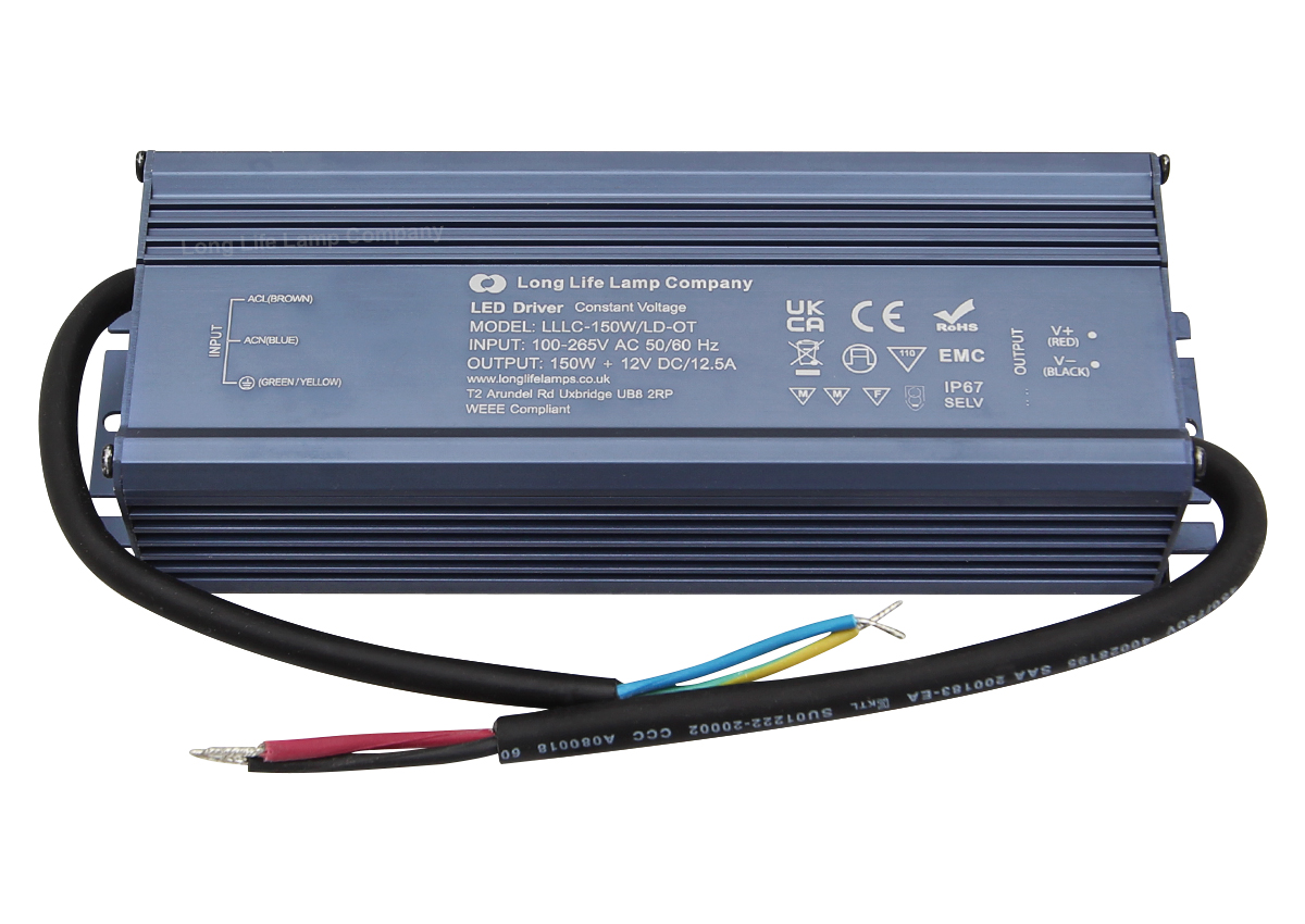 LED Driver 12v Output Low Voltage IP67 Waterproof Transformer 150W