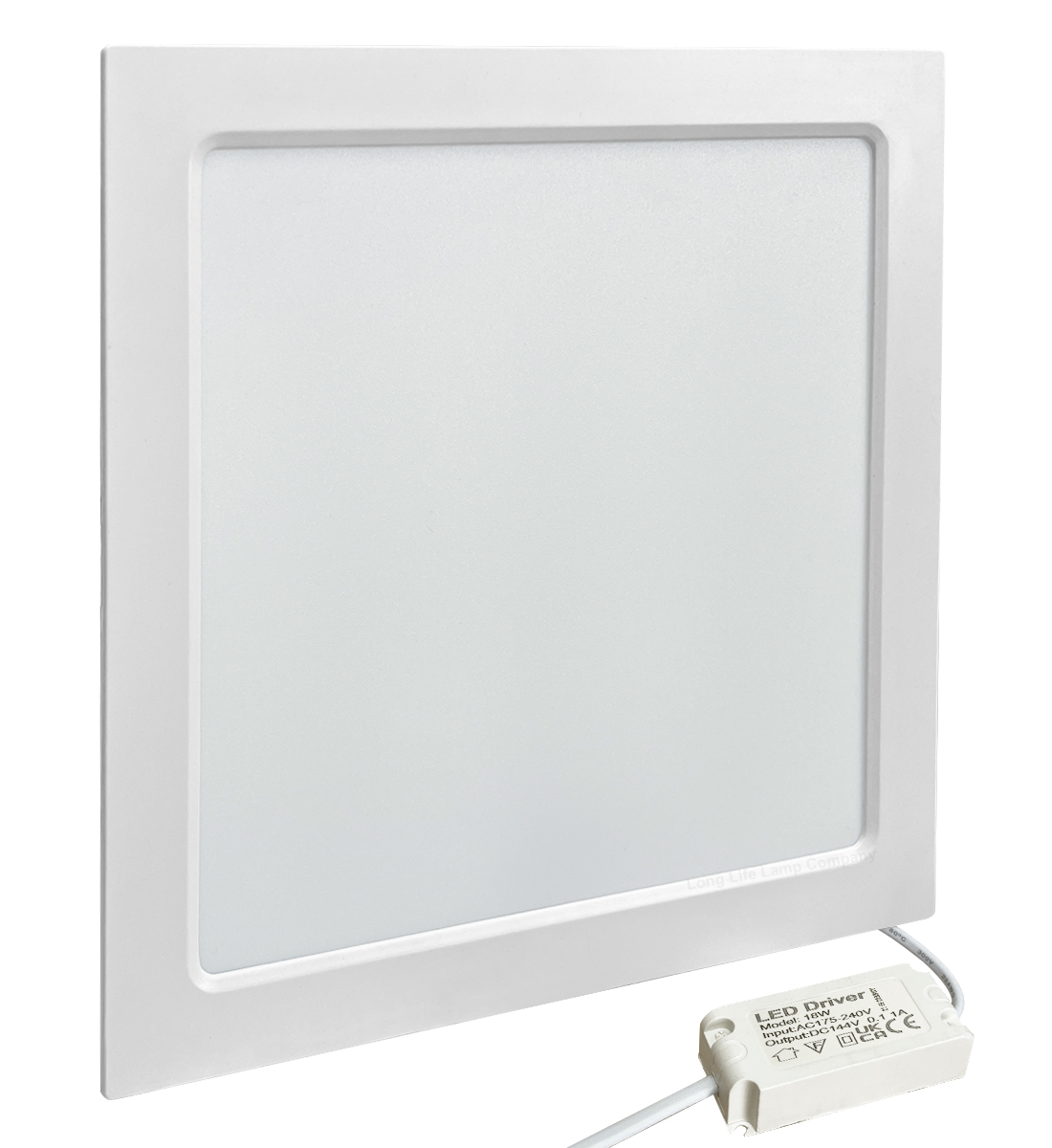 18W LED Back Lit Square Recessed Ceiling Panel Light Cool White 6500k ...