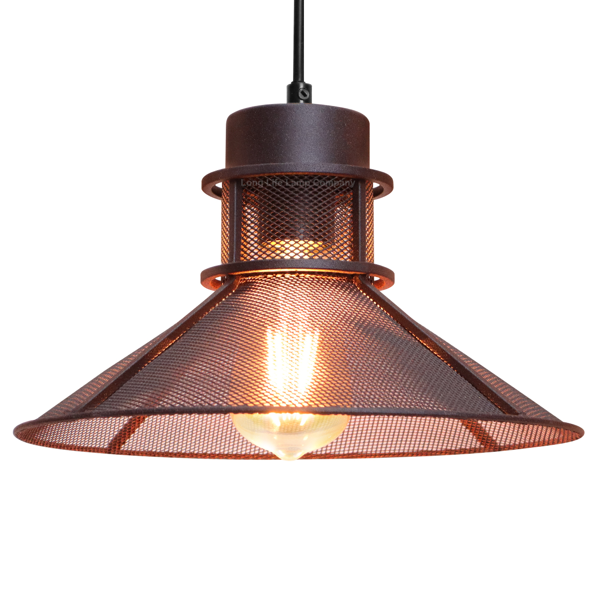 Industrial Ceiling Rustic Copper Scone Pendant Light H3075