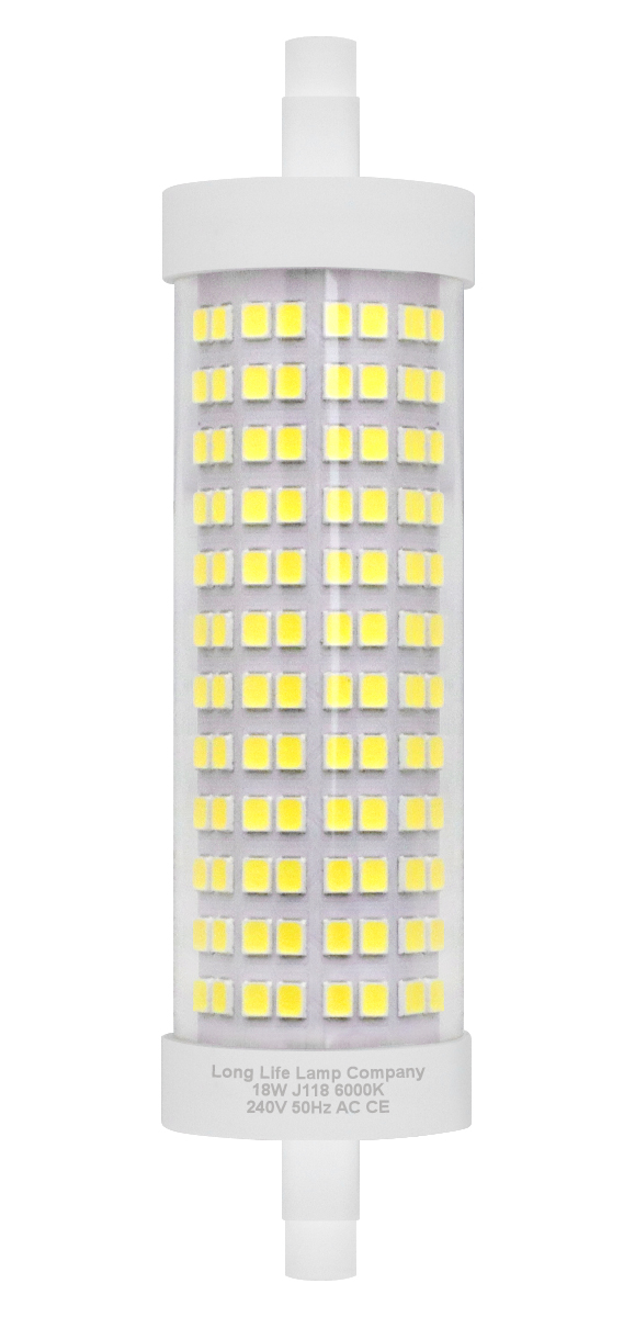 R7S 118mm LED Bulb J118 Halogen Linear Replacement 18w 6000k For Flood ...