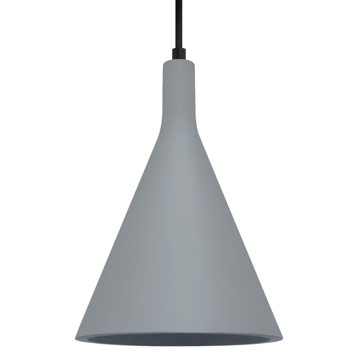 Ceramic Ceiling Pendant Light Grey Gypsum Lamp Shade K413