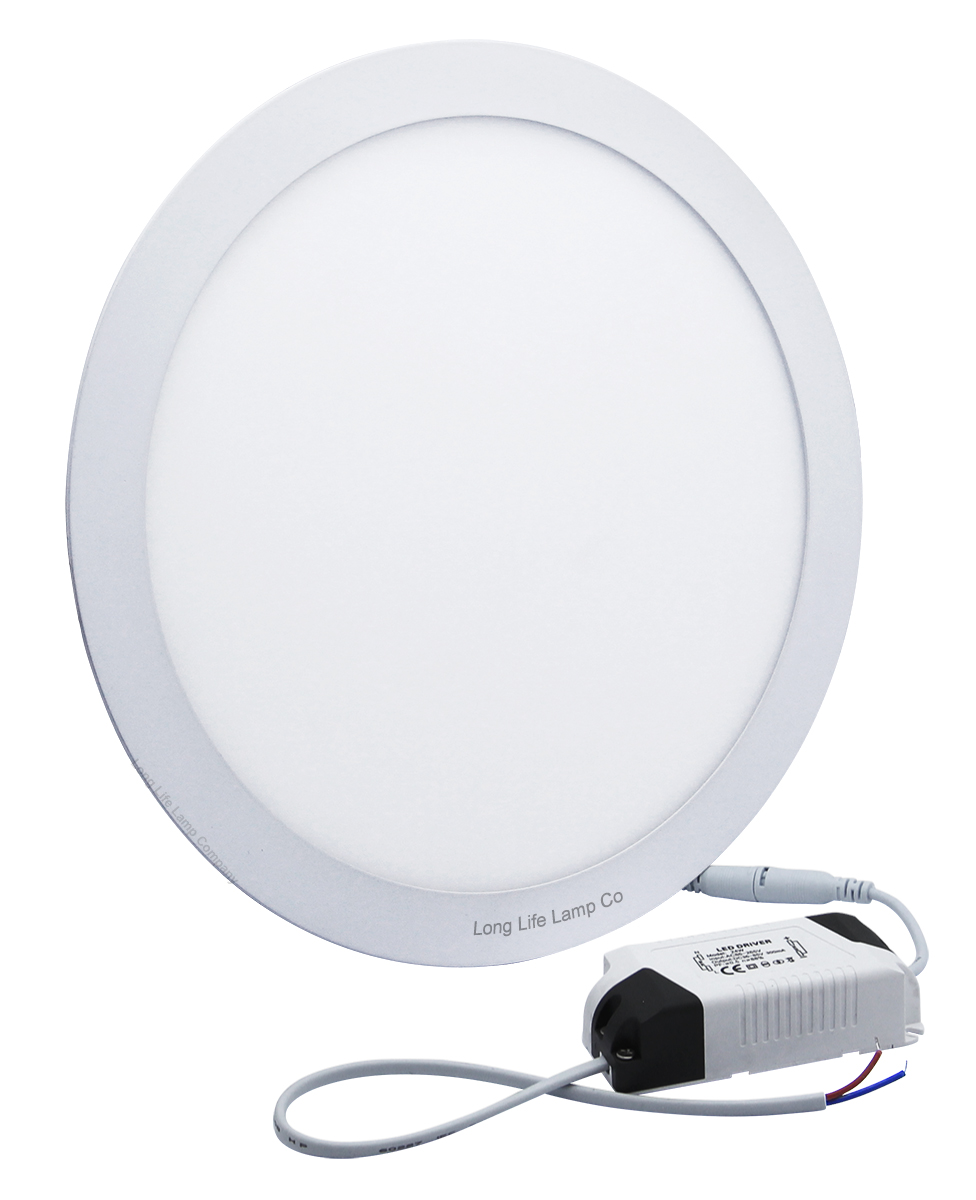 24w LED Round Recessed Ceiling Panel Light Ultra Slim Cool White