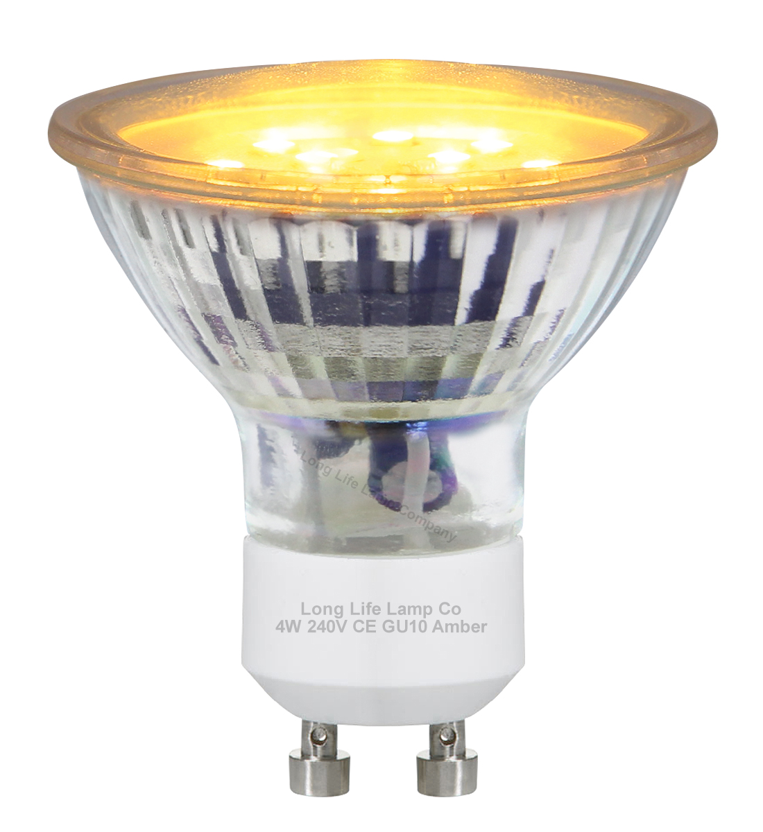 4w Yellow GU10 LED Colour Light Bulb