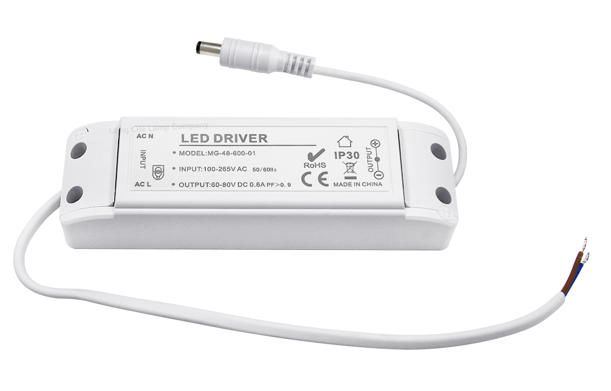 Male Connector LED Driver Replacement Power Supply Unit for LED Panel 48W