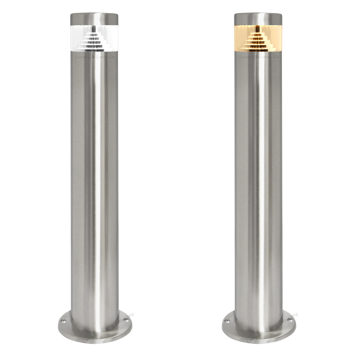 Modern Stainless Steel LED 12 Volt Bollard Garden Post Light